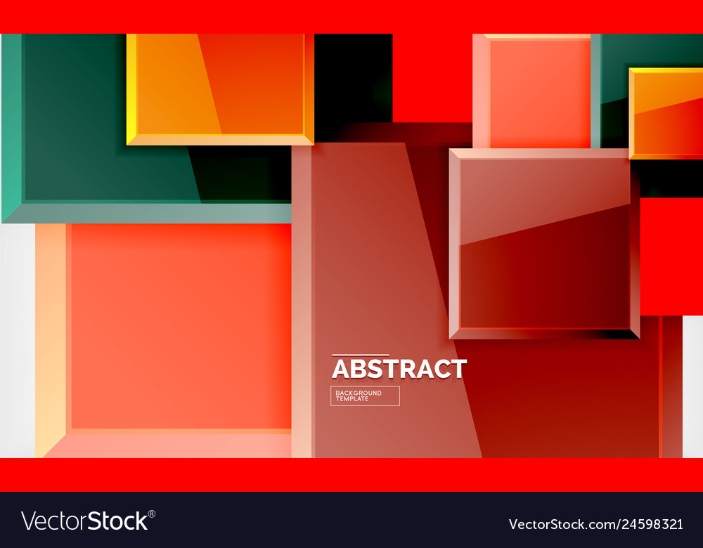 Square geometric background Royalty Free Vector Image