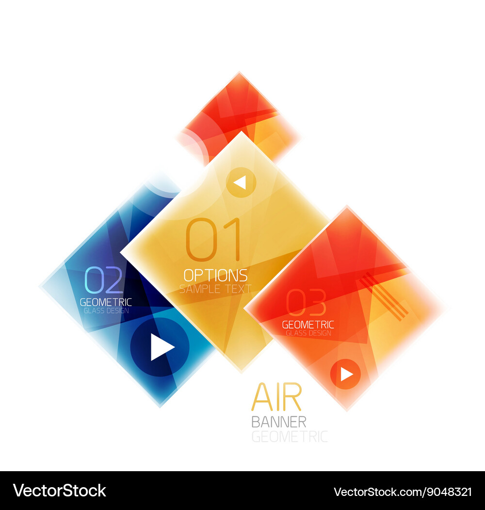 Square web box Royalty Free Vector Image - VectorStock