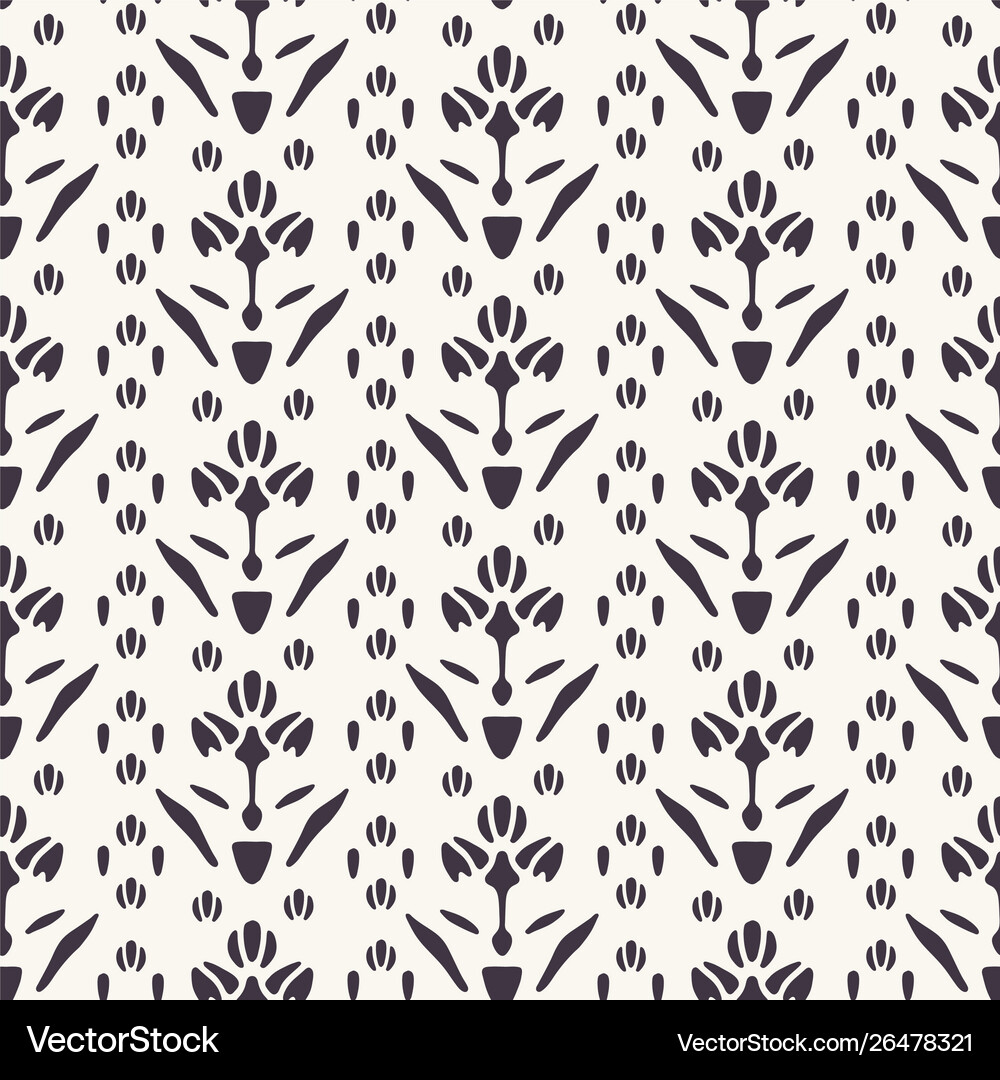 Striped floral motif persian style Royalty Free Vector Image