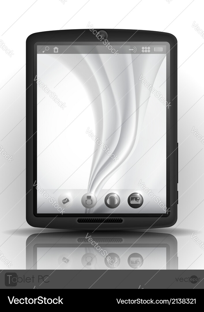 Tablet computer mobile phone Royalty Free Vector Image