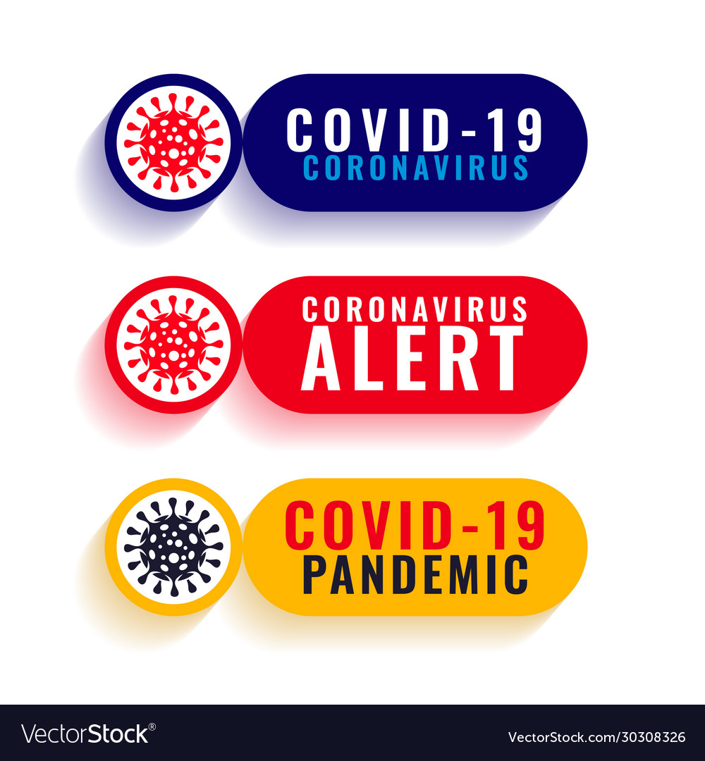 Covid19-19 coronavirus pandemic alert symbols Vector Image Covid19-19 coronavirus pandemic alert symbols Vector Image