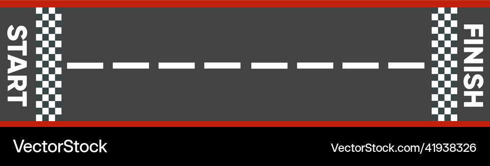 Creative of finish line racing Royalty Free Vector Image