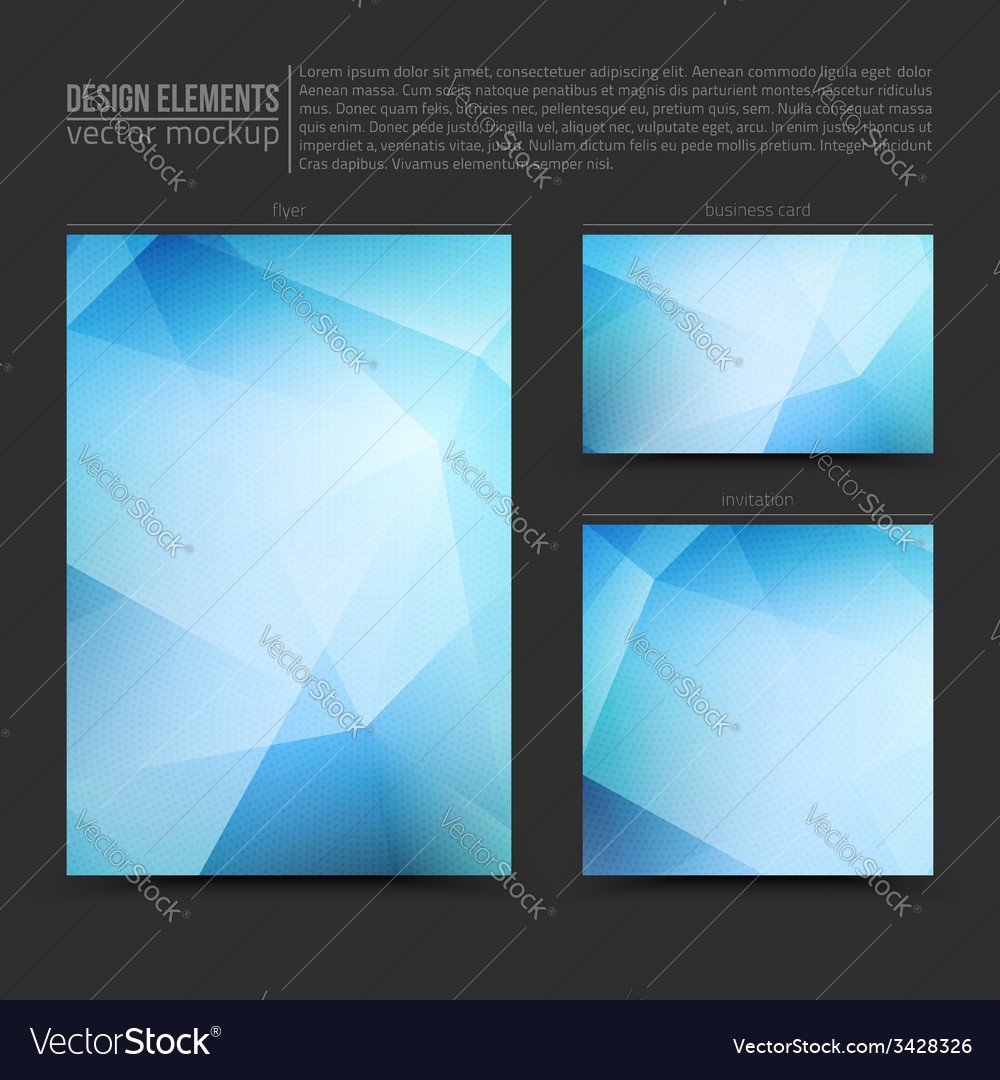 Design elements template Royalty Free Vector Image