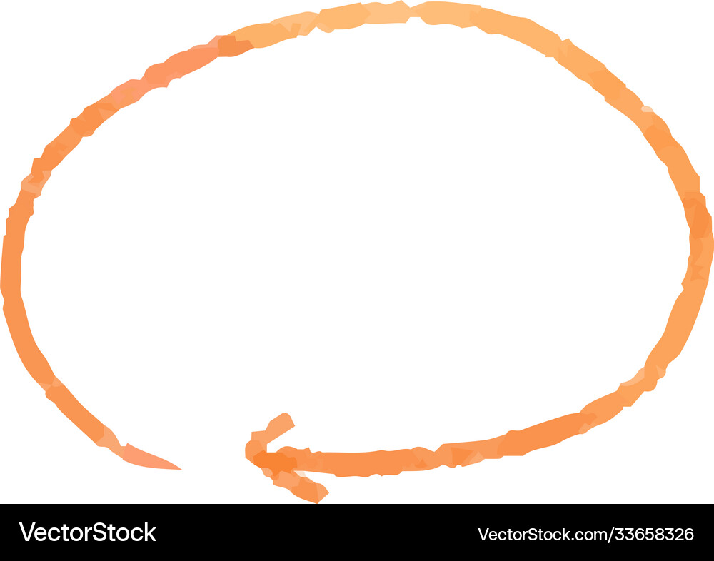 Horizontal circle with warm color watercolor Vector Image
