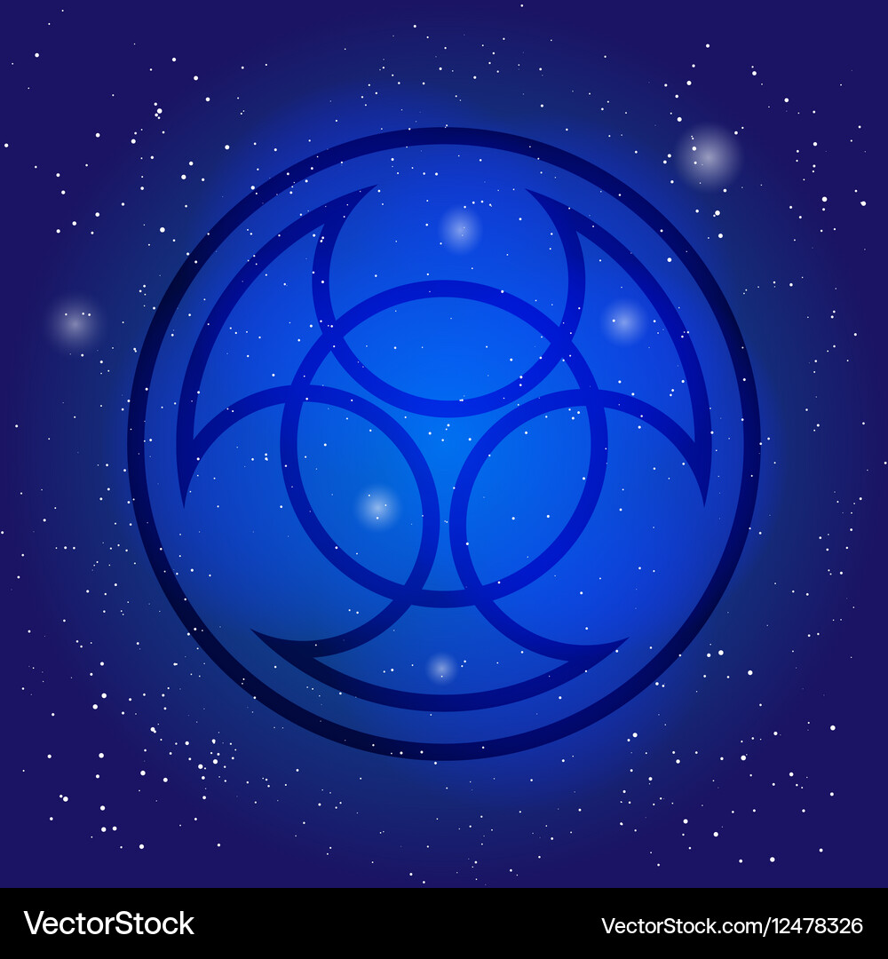 Symbol alchemy and sacred geometry on cosmic Vector Image