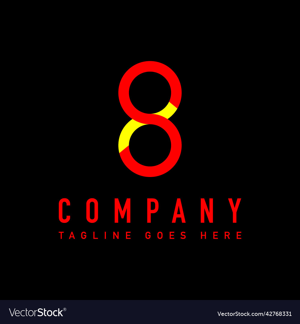 8 logo Royalty Free Vector Image - VectorStock