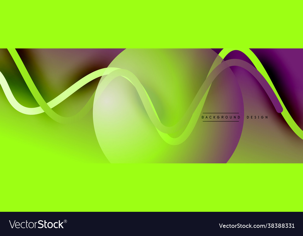 Abstract gradient background with wave line Vector Image