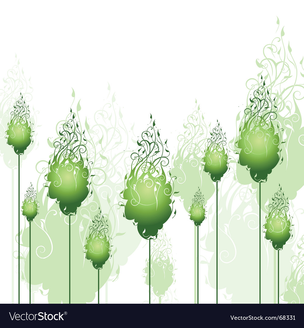 Abstract trees Royalty Free Vector Image - VectorStock
