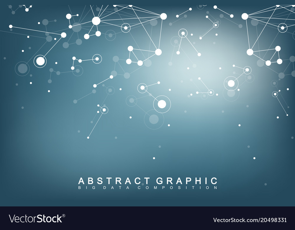 Big data visualization graphic abstract Royalty Free Vector