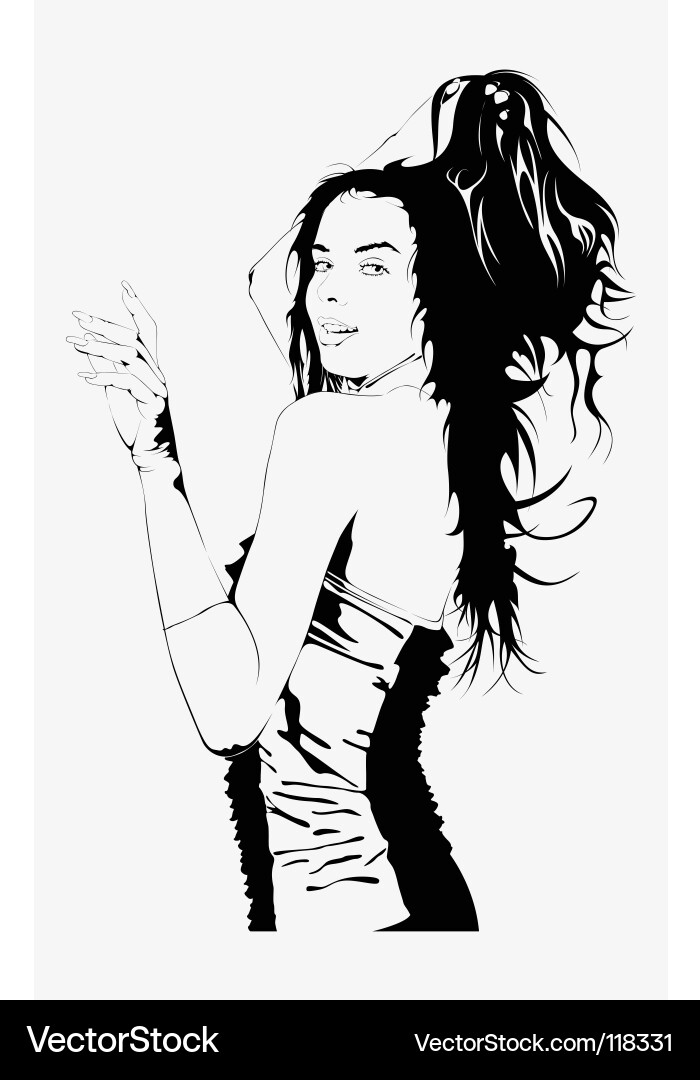 Cartoon girl Royalty Free Vector Image - VectorStock