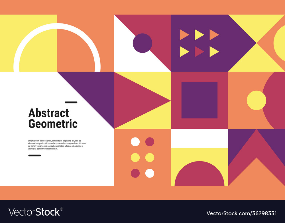 Colorful geometric pattern background Royalty Free Vector
