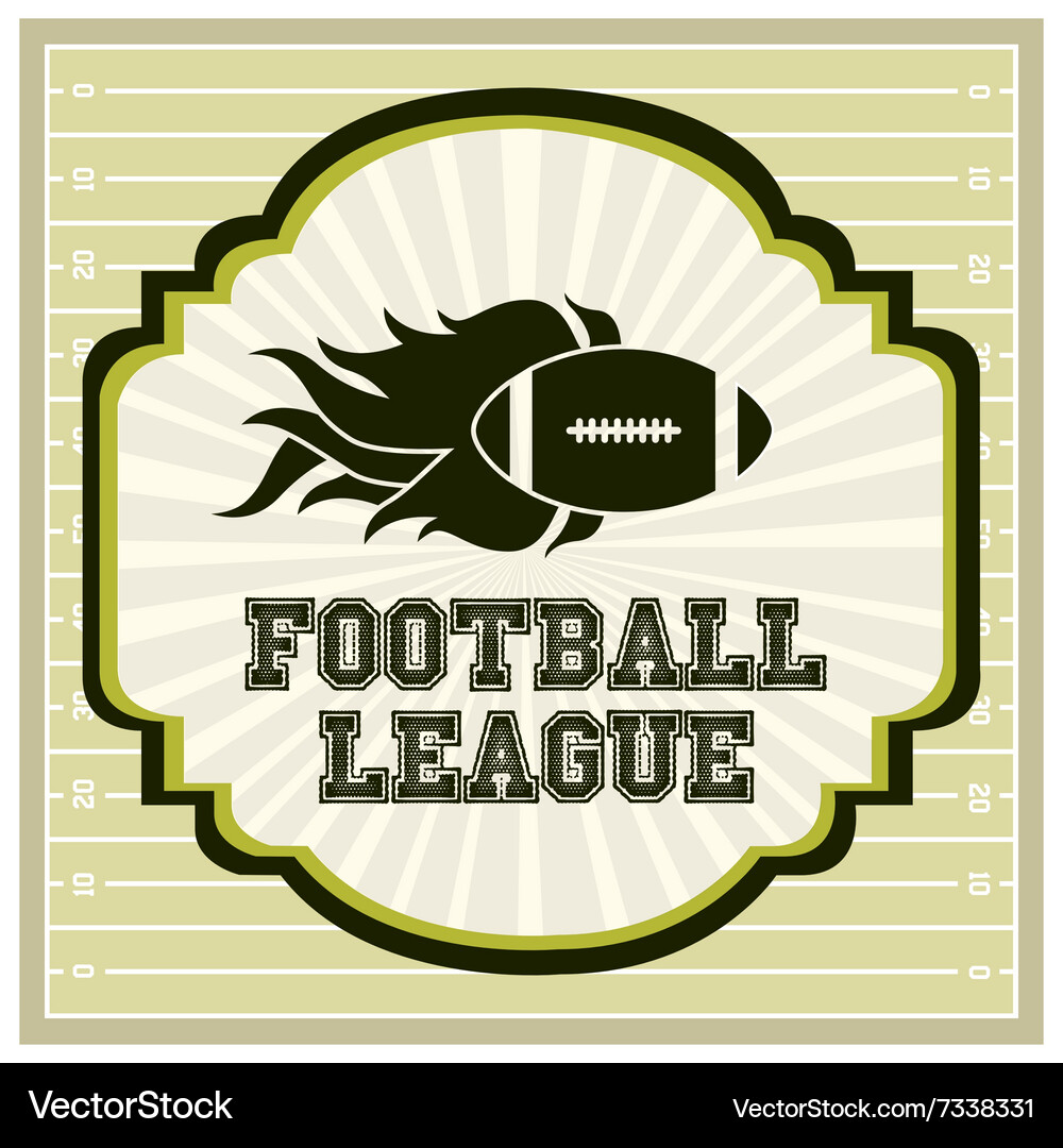 Football championship design Royalty Free Vector Image