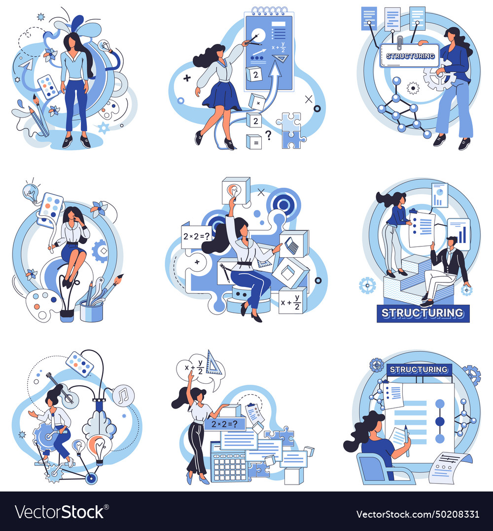 Process optimization intelligent decision-making Vector Image