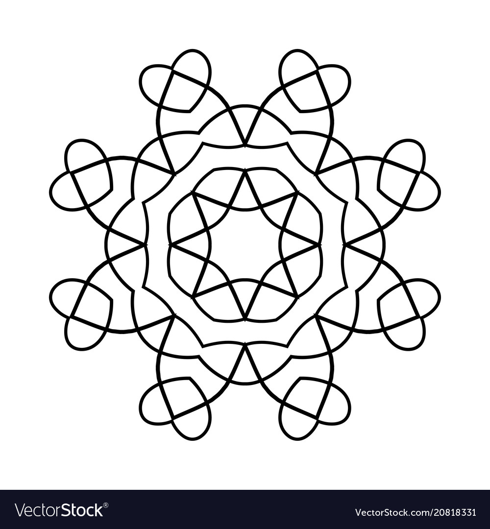 Round ornament pattern Royalty Free Vector Image