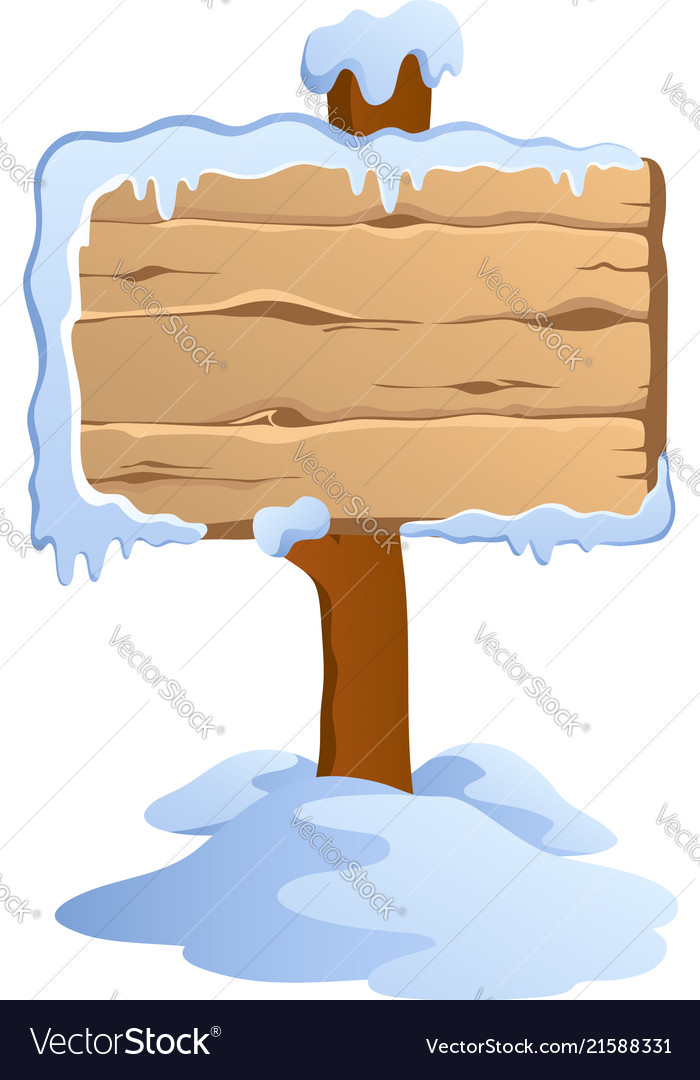 Winter labels theme image 4 Royalty Free Vector Image