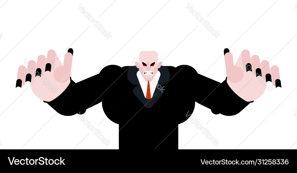 Angry boss at table business manager anger man Vector Image