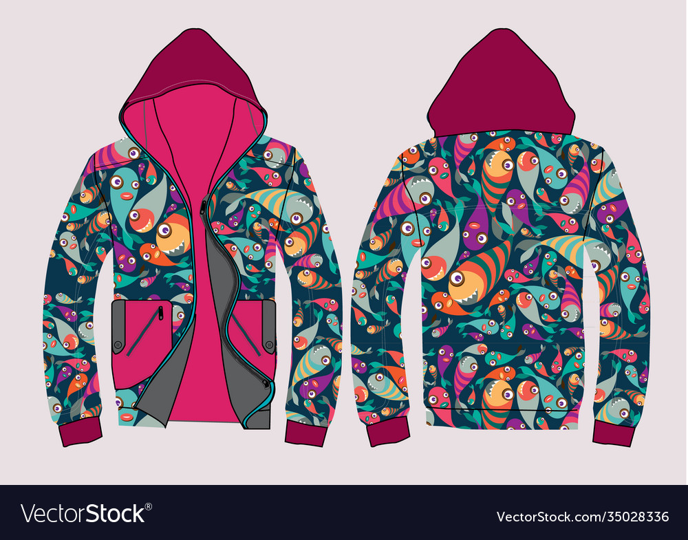 Jacket design template Royalty Free Vector Image