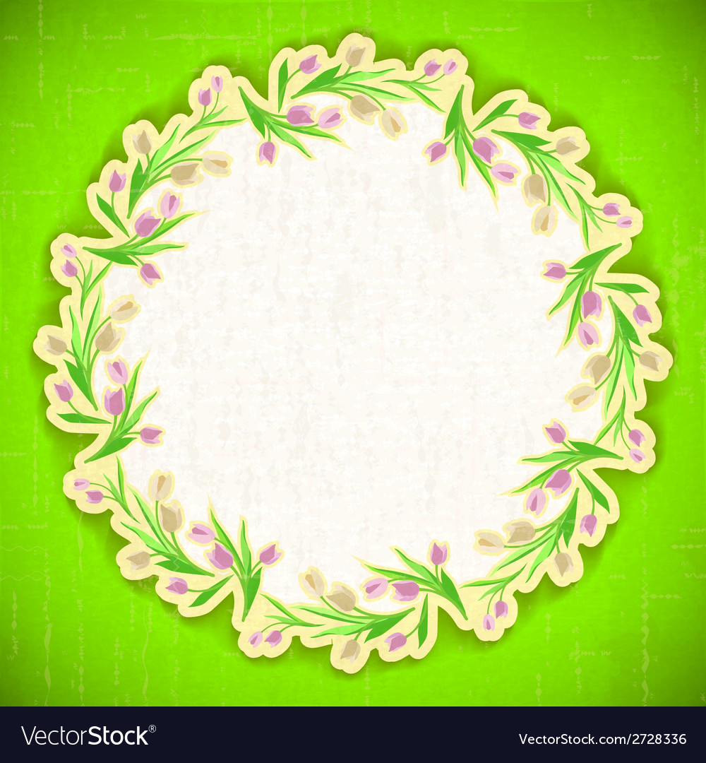 Pattern flower background april web Royalty Free Vector