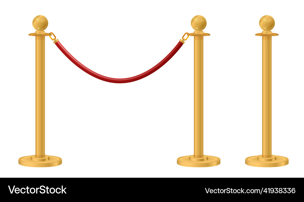 Retractable belt rack portable tape barrier red Vector Image