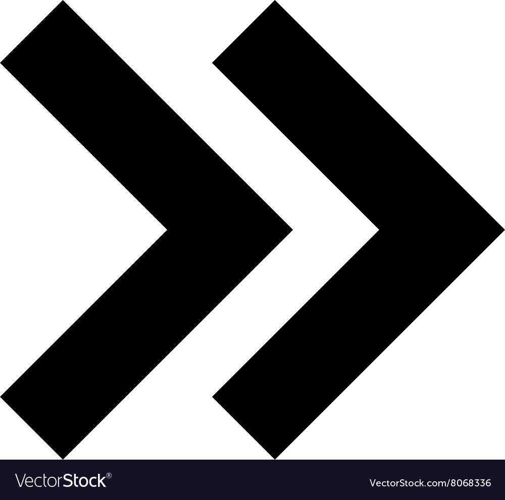 Shift right flat icon Royalty Free Vector Image