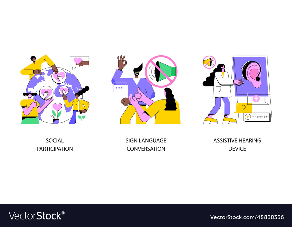 Social engagement abstract concept Royalty Free Vector Image Social engagement abstract concept Royalty Free Vector Image
