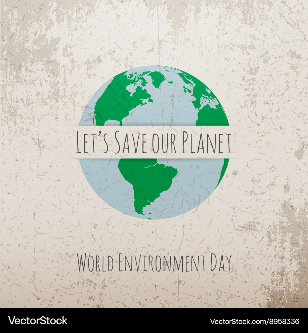 World environment day eco concept template Vector Image