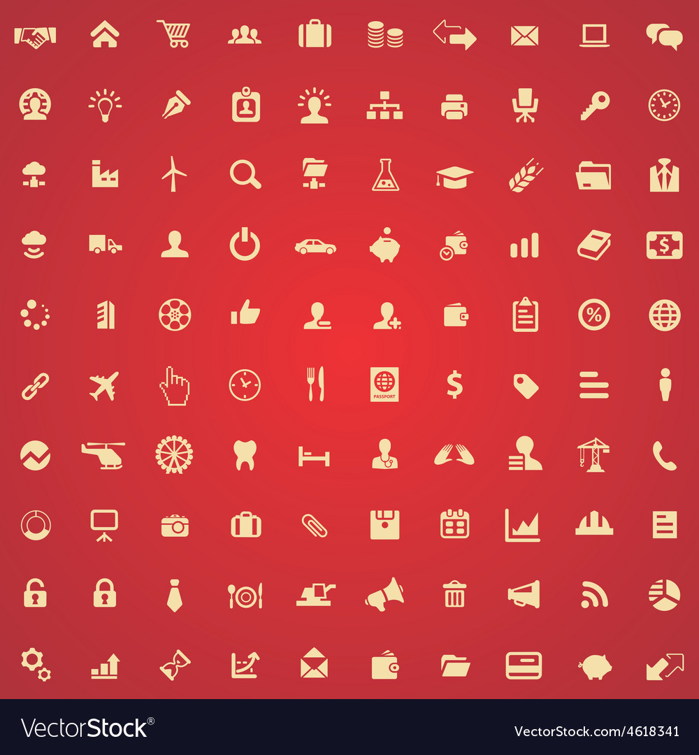 100 b2b icons Royalty Free Vector Image - VectorStock