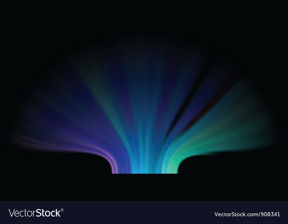 Abstract Aurora Lights Background Royalty Free Vector Image