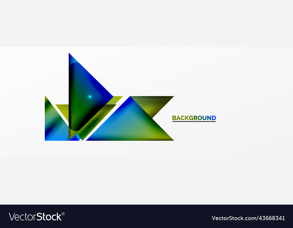 Abstract background simple color geometric shapes Vector Image