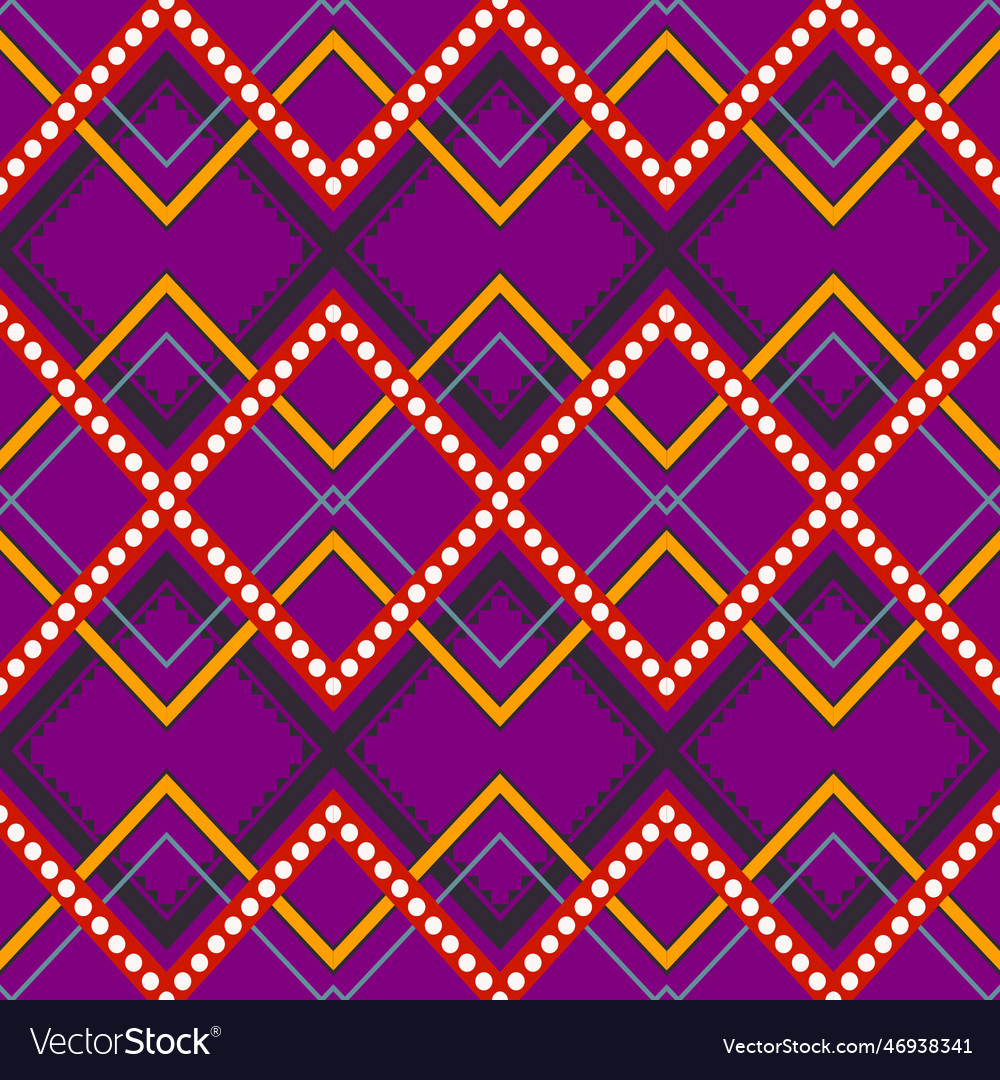 Ethnic geometric pattern Royalty Free Vector Image