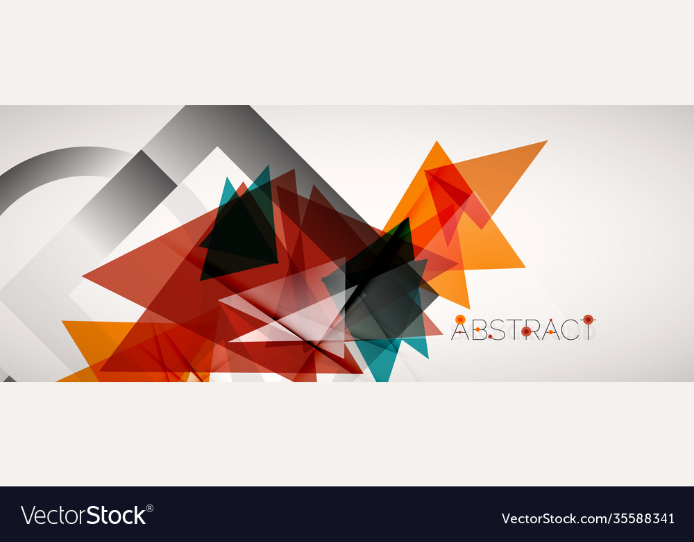 Geometric abstract background color triangle Vector Image