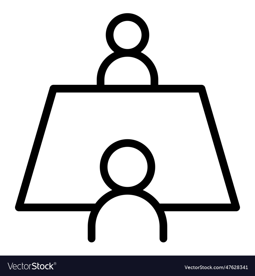 Interview icon Royalty Free Vector Image - VectorStock