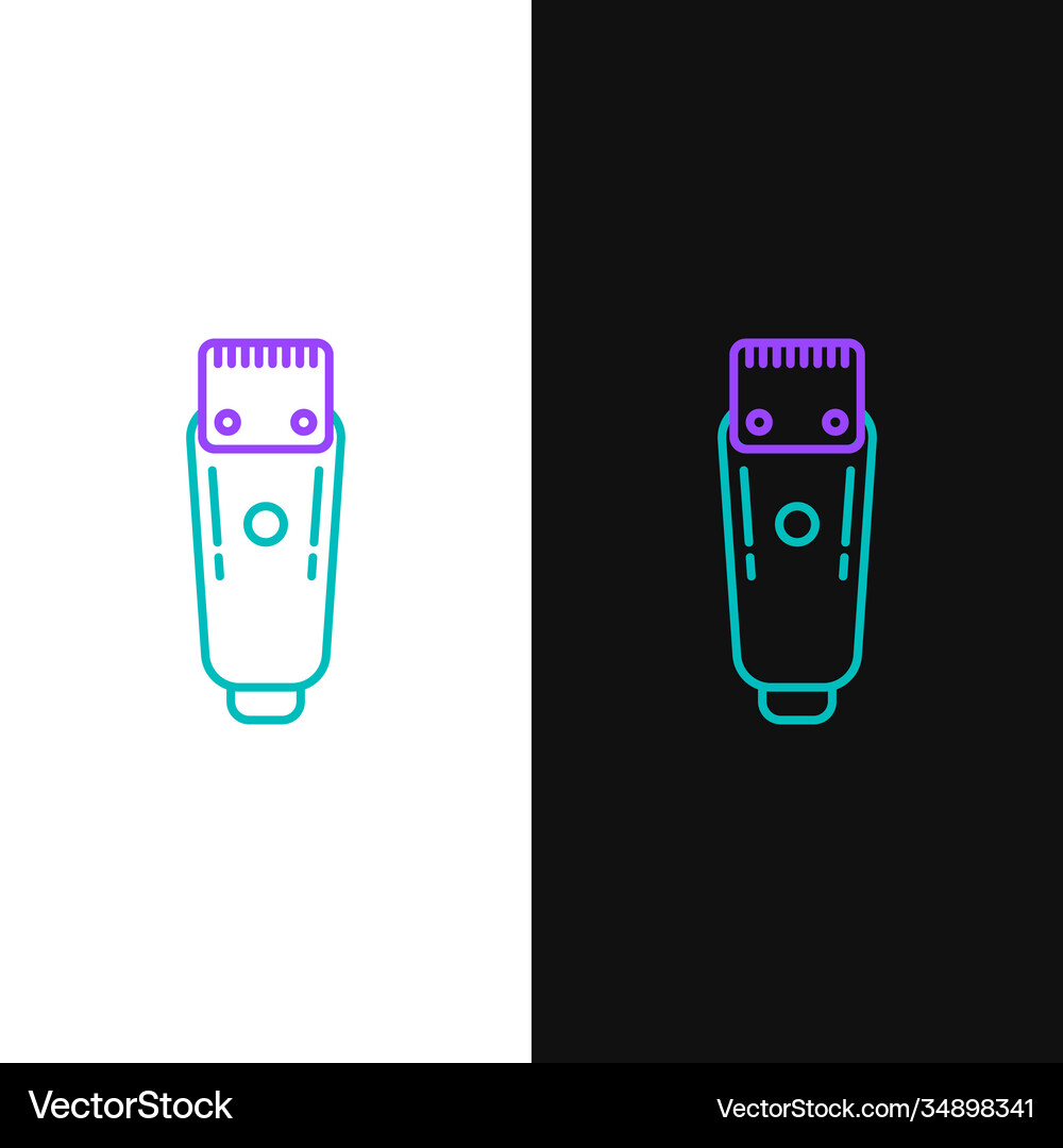 Line electrical hair clipper or shaver icon Vector Image