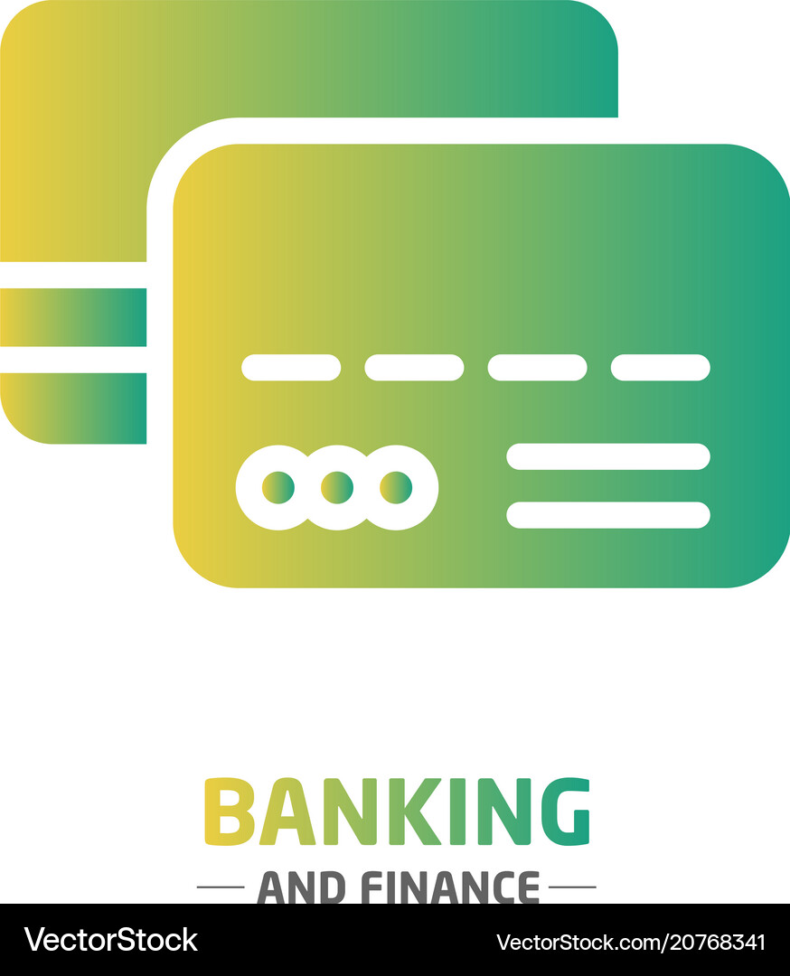 Shape design finance icon credit card Royalty Free Vector