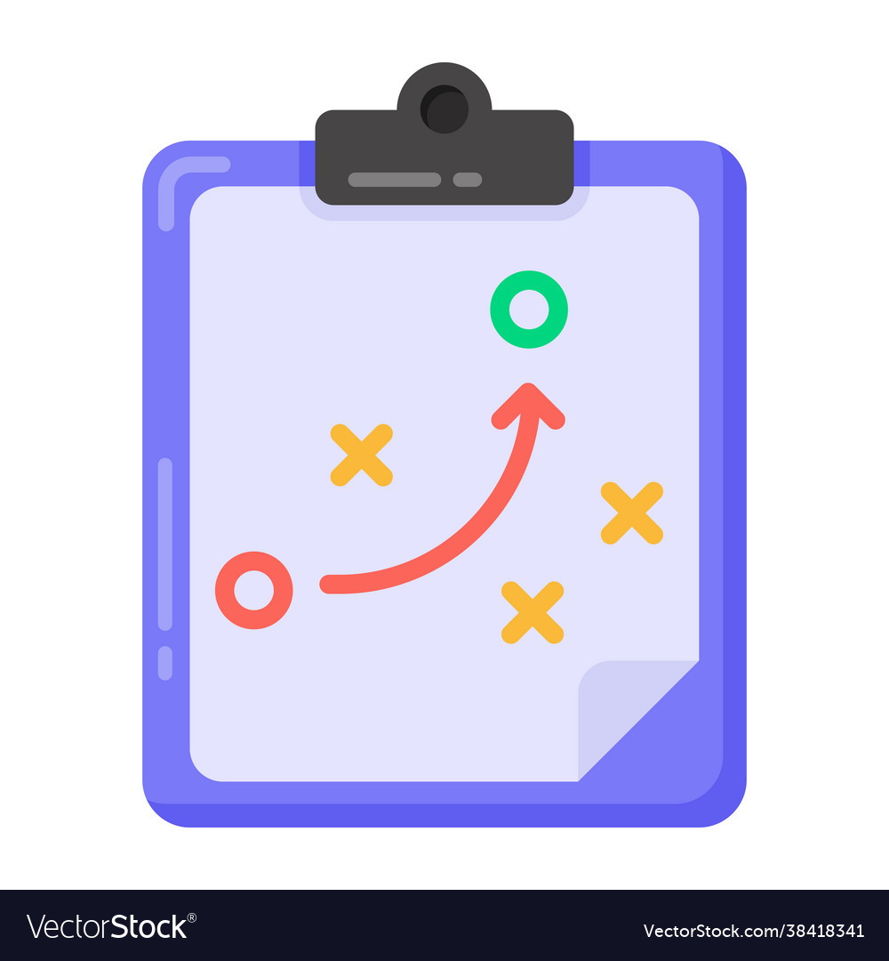 Tactical plan Royalty Free Vector Image - VectorStock