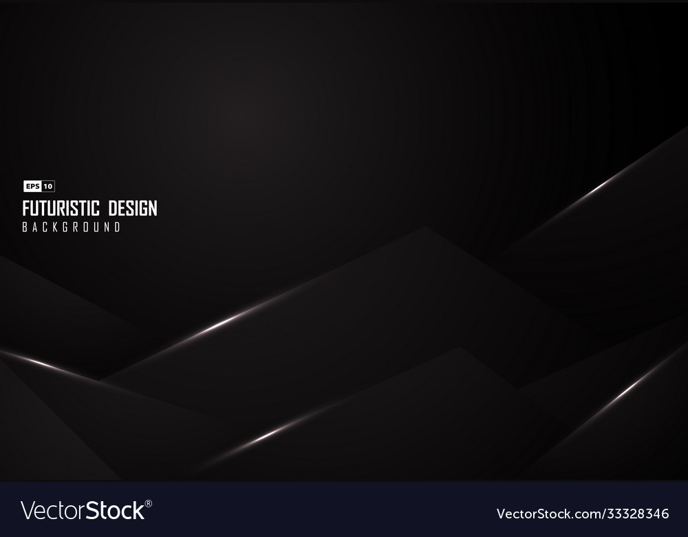 Abstract black design tech template pattern Vector Image