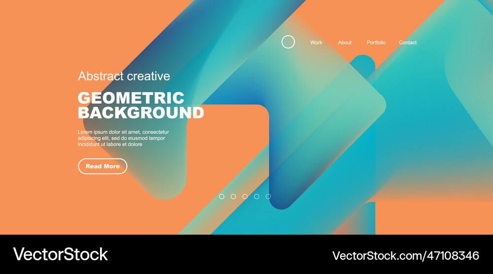 Abstract trendy geometric patterns poster with Vector Image