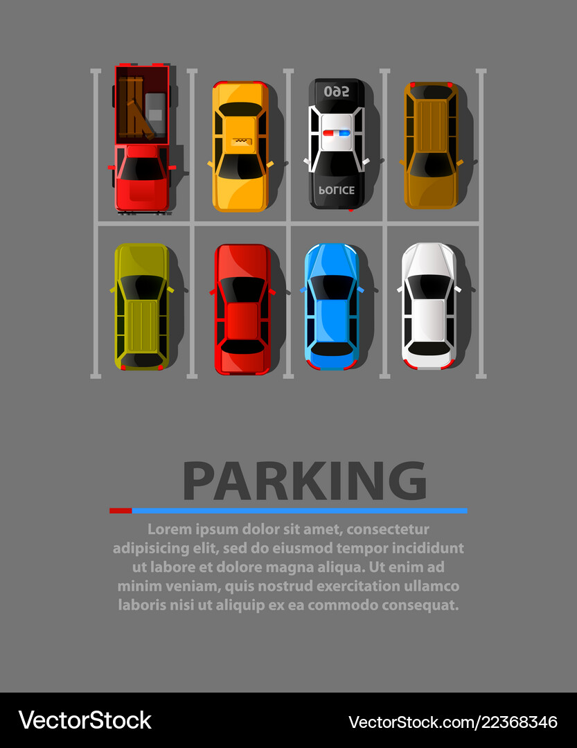 City parking web banner shortage parking Vector Image