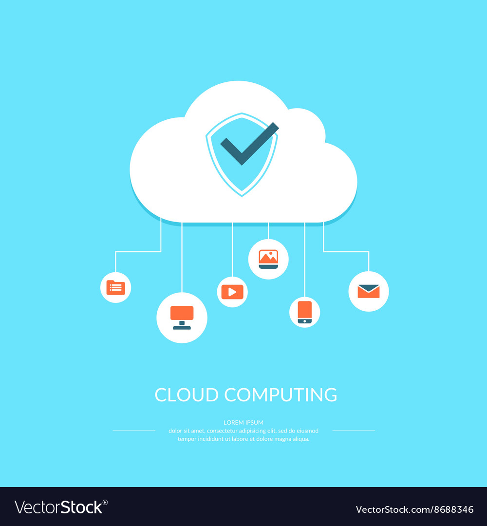 Cloud computing Royalty Free Vector Image - VectorStock