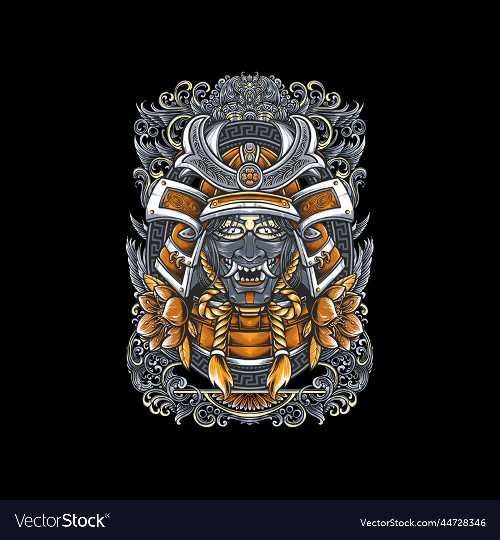 Samurai 04 Royalty Free Vector Image - VectorStock