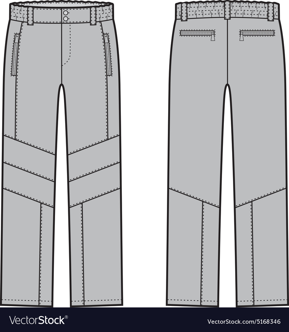Work pants Royalty Free Vector Image - VectorStock