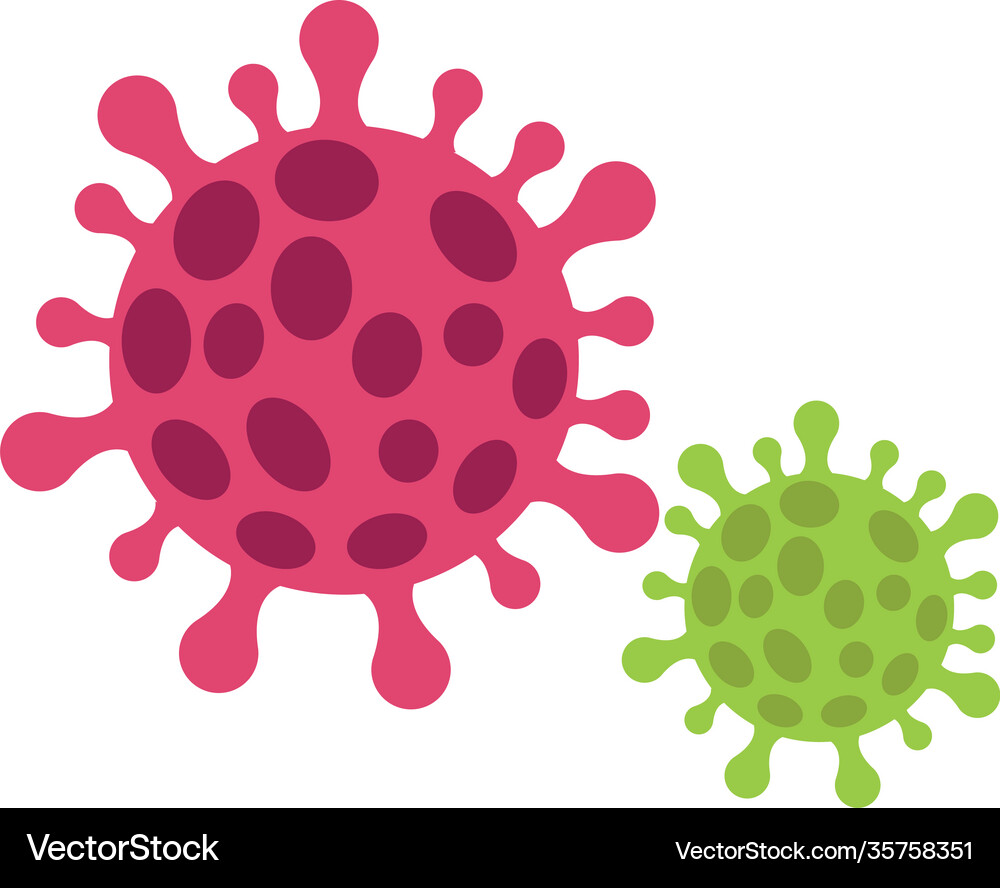 Covid19 virus particles pandemic icon Royalty Free Vector