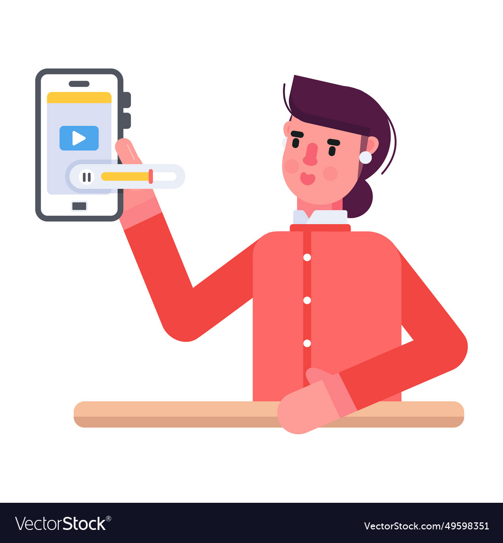 Mobile streaming Royalty Free Vector Image - VectorStock