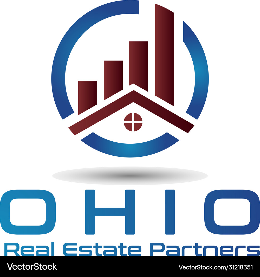 Real estate management fund modern logo design Vector Image
