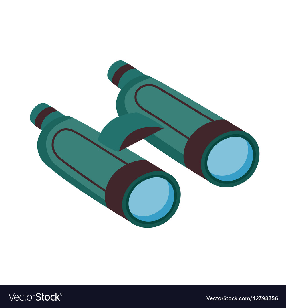 Binoculars optical device Royalty Free Vector Image