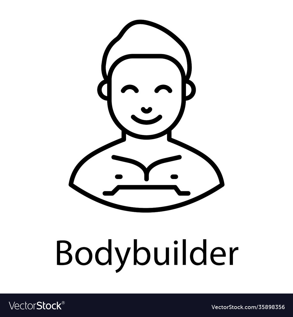 Bodybuilder Royalty Free Vector Image - VectorStock