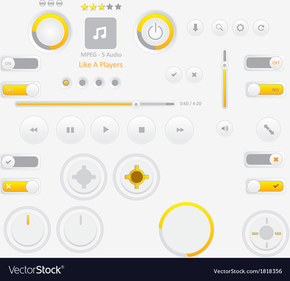 Gui 7 Royalty Free Vector Image - VectorStock