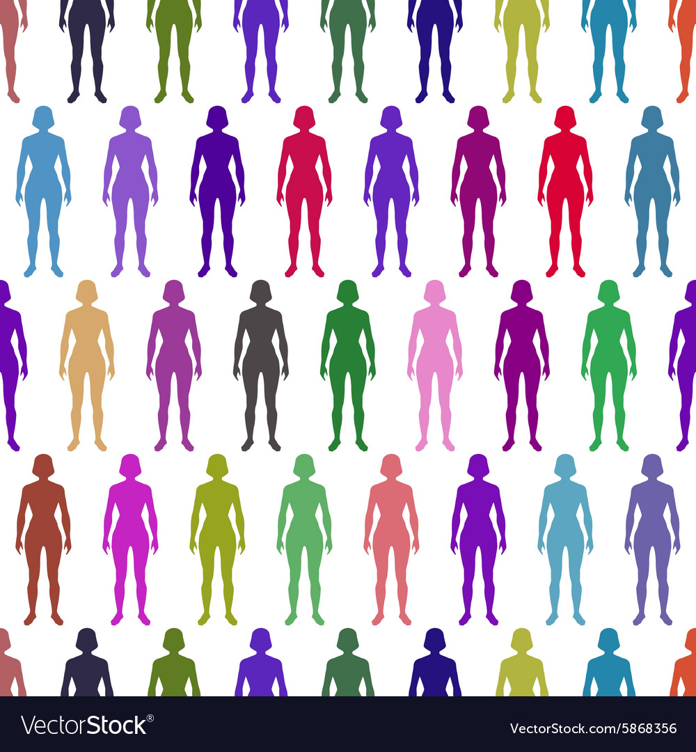 Women pattern Royalty Free Vector Image - VectorStock