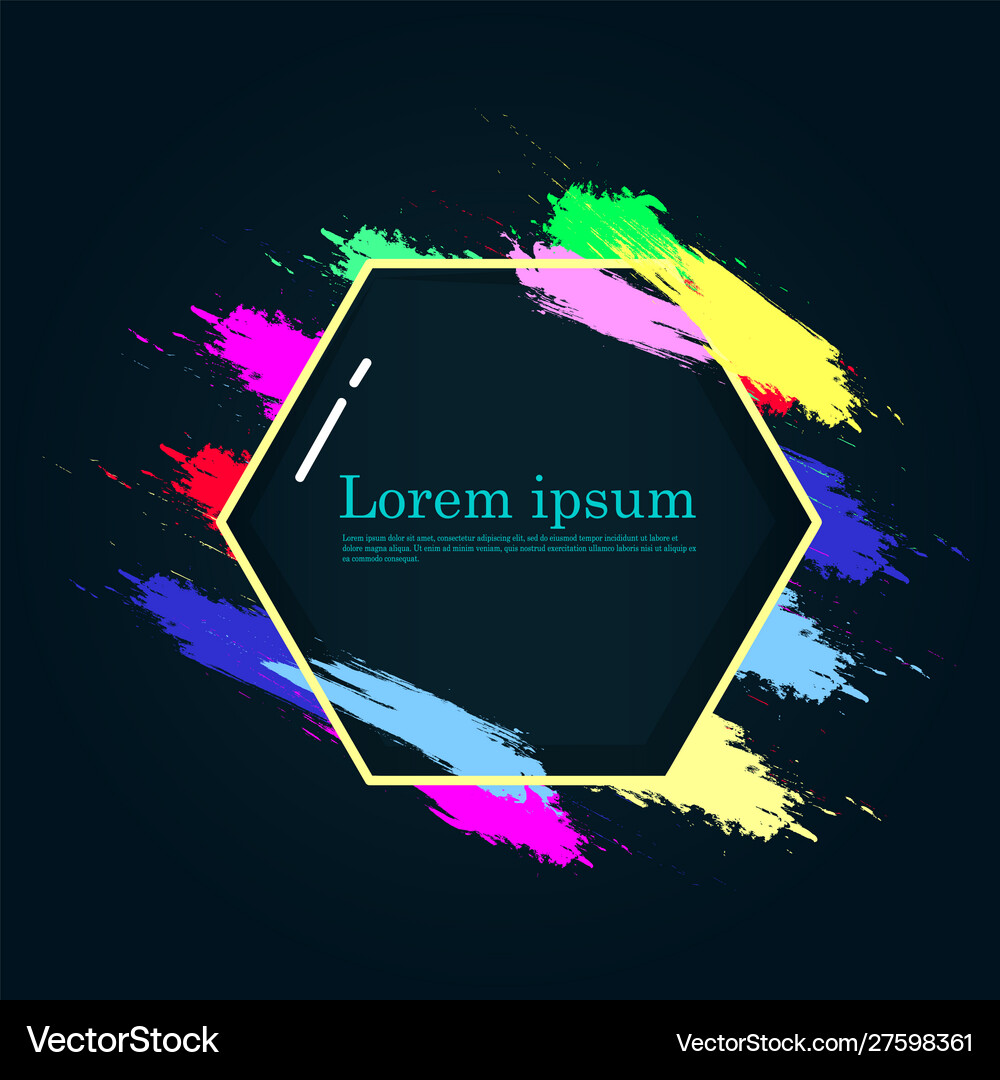 Banner black background Royalty Free Vector Image
