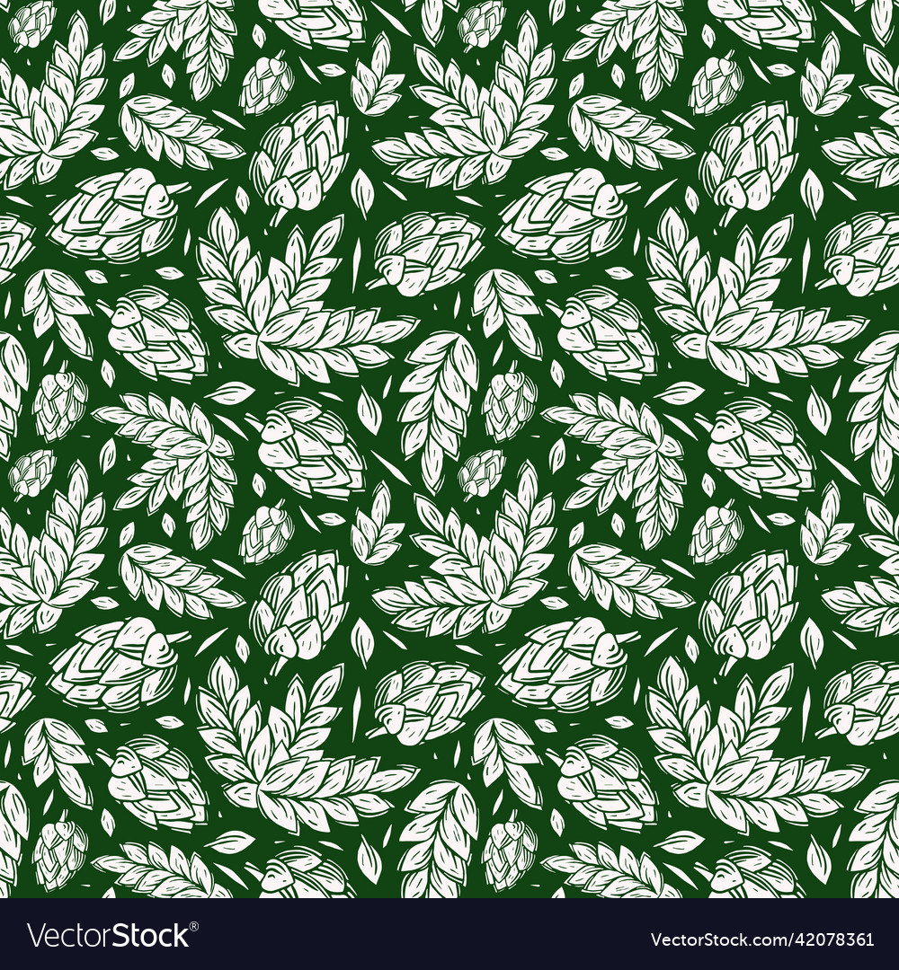 Craft beer seamless pattern Royalty Free Vector Image Craft beer seamless pattern Royalty Free Vector Image
